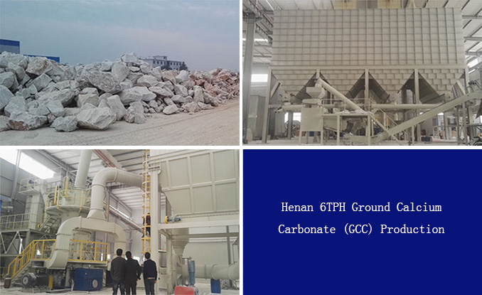 Henan 6TPH Ground Calcium Carbonate (GCC) Production